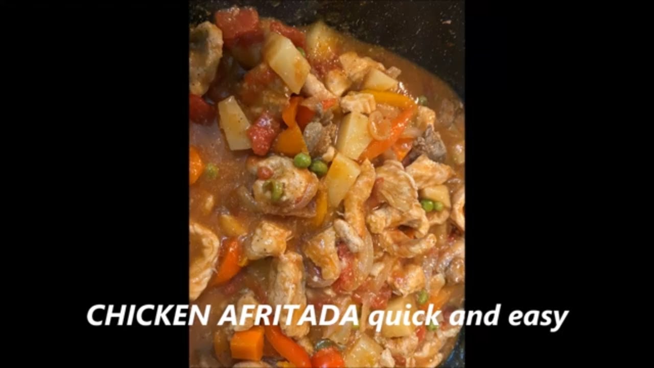 CHICKEN AFRITADA quick and easy - YouTube