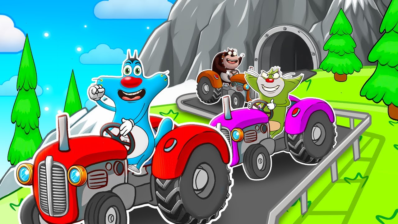 Roblox Oggy Driving Tractor On Dangerous Mountains With Jack And Bob ...