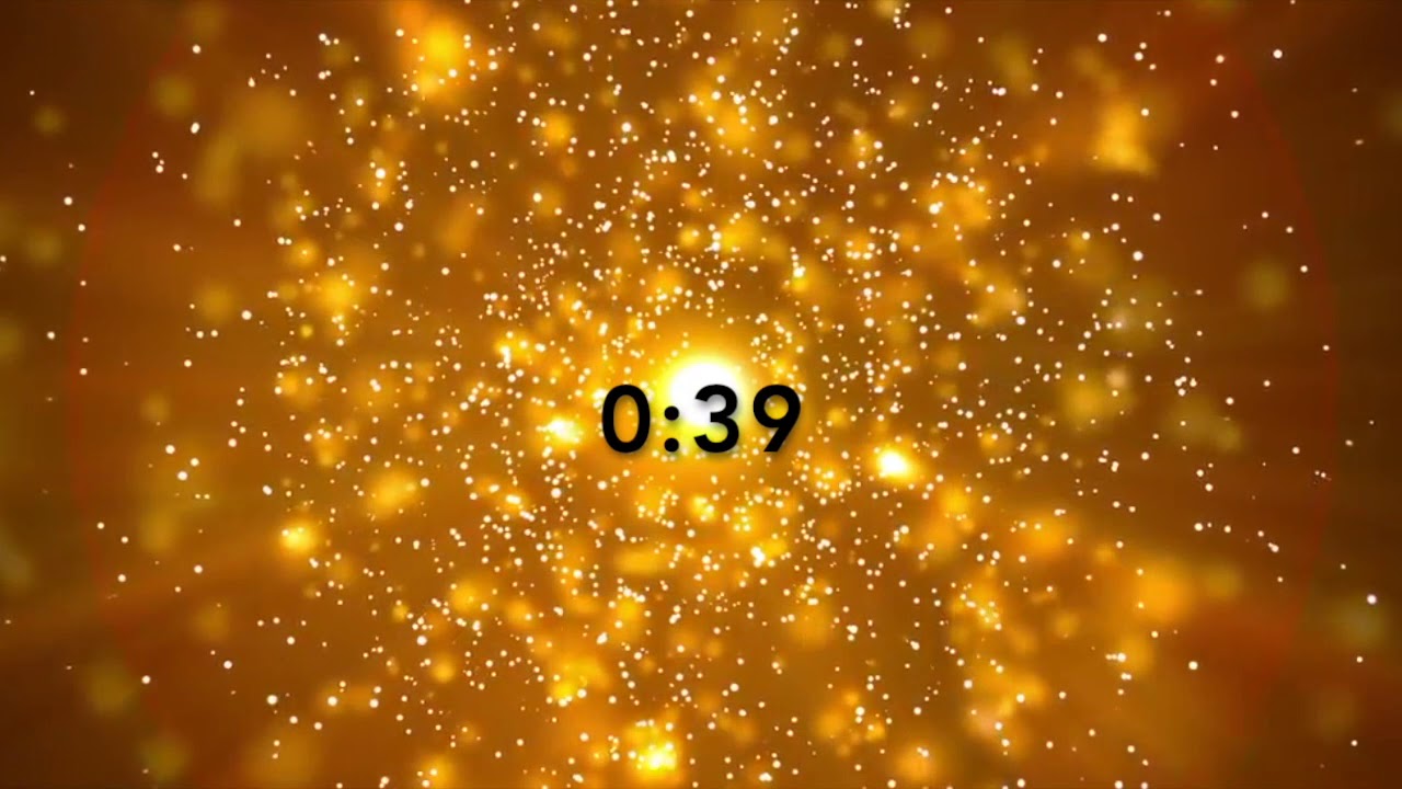 1 Minute Timer With A Gold Background - YouTube