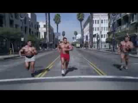 Funny Go Daddy Bodybuilding spray tan commercial - YouTube