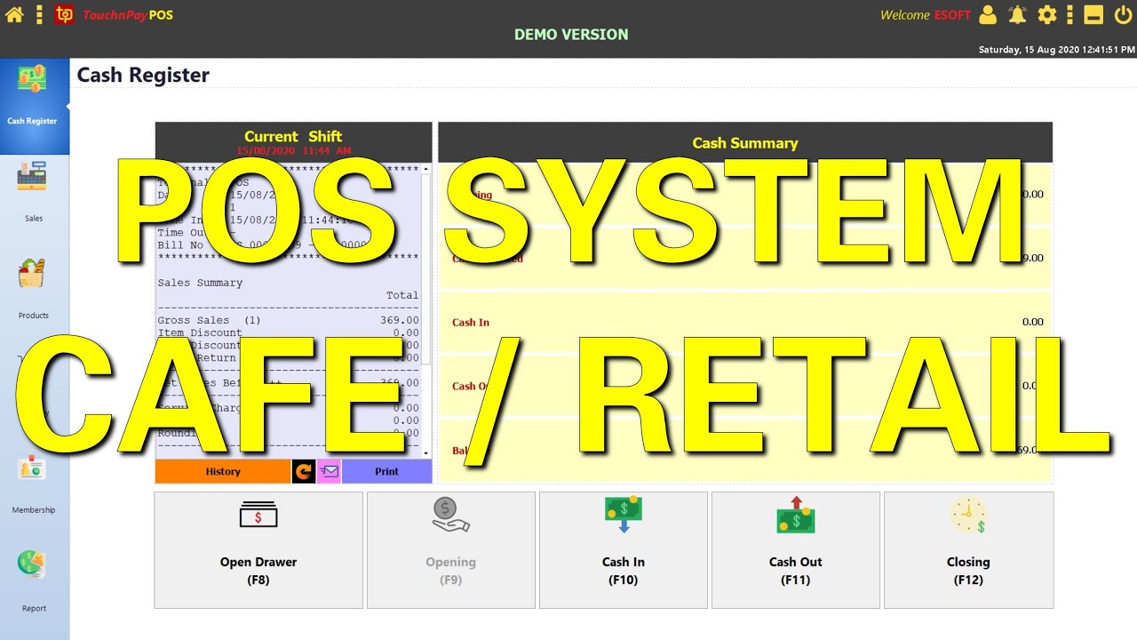 TouchnPay Pos System - YouTube