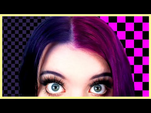 Attempting To Split Dye My Hair At Home! Purple & Black