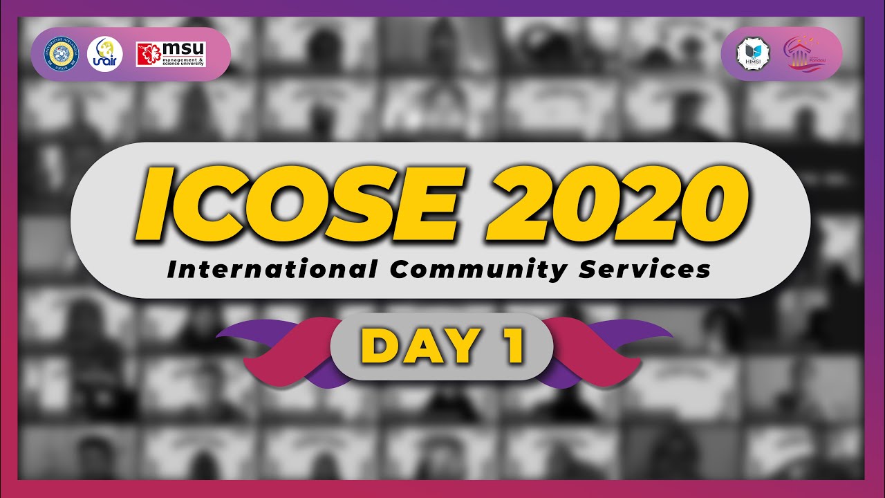 ICOSE 2020 - International Community Services | Day 1 - YouTube