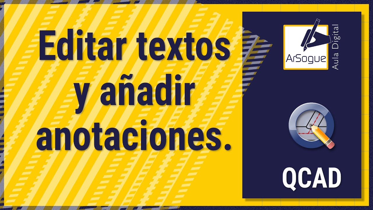 como agregar anotaciones con QCAD - YouTube
