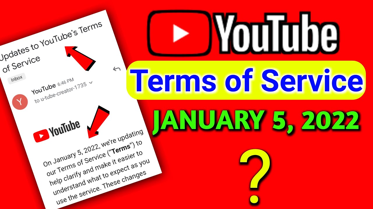 Updates to YouTube's Terms of Service January 5, 2022 | YouTube's Terms ...