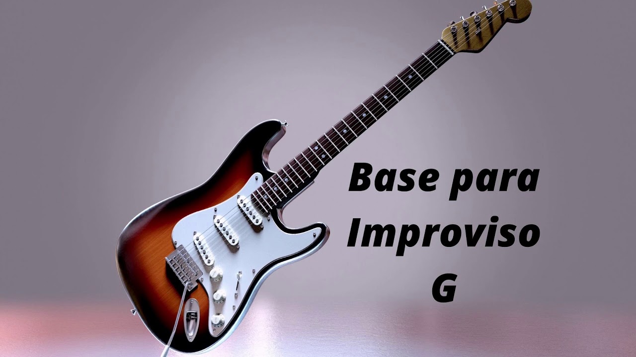 BASE PARA IMPROVISAR - PISTA - BACKING TRACK GUITARRA G (SOL) - YouTube