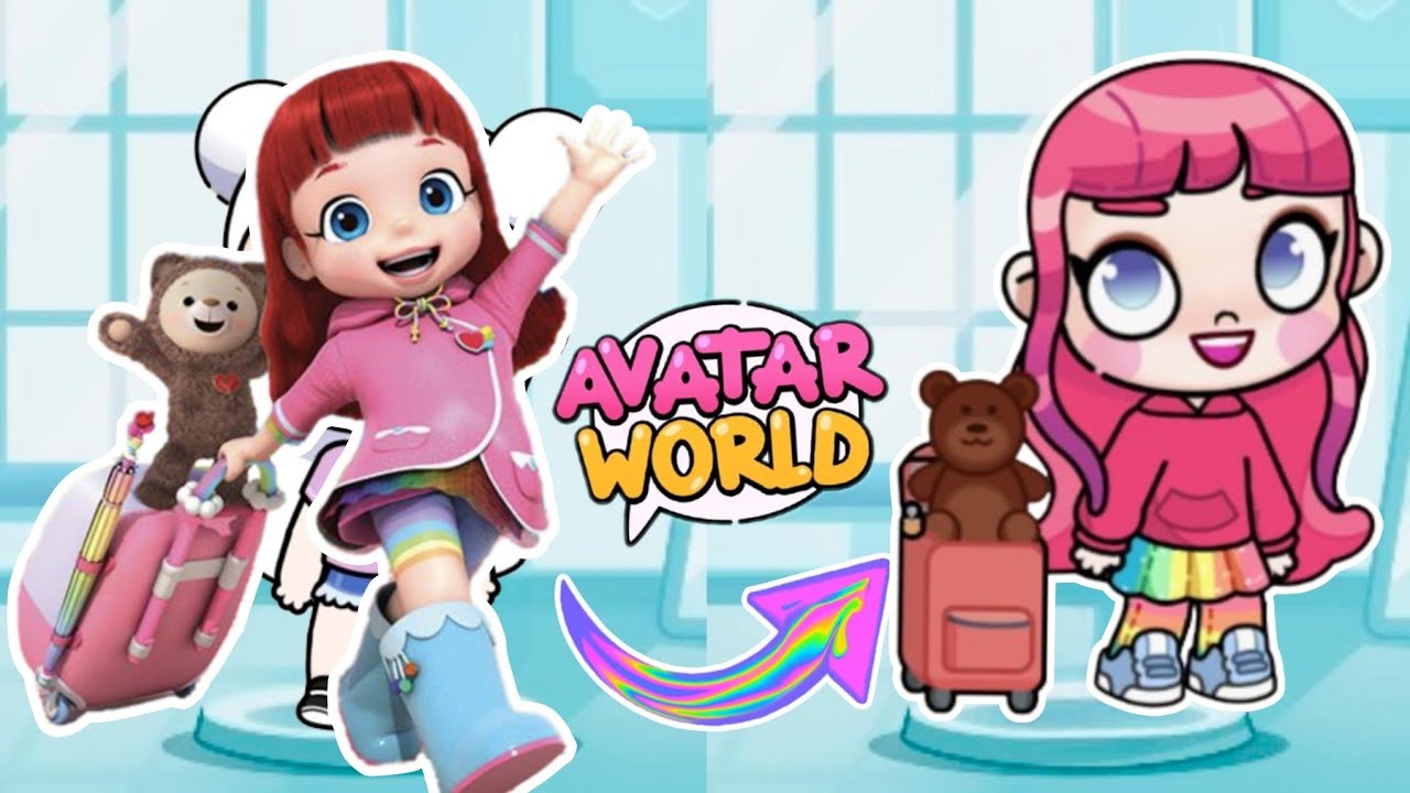 HOW TO MAKE RAINBOW RUBY 🌈 CHARACTERS💗 look in AVATAR WORLD 🌎 # ...