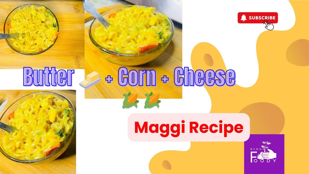 Butter🧈+cheese🧀+corn🌽 maggi🍝 🤩 with different style | #youtube # ...