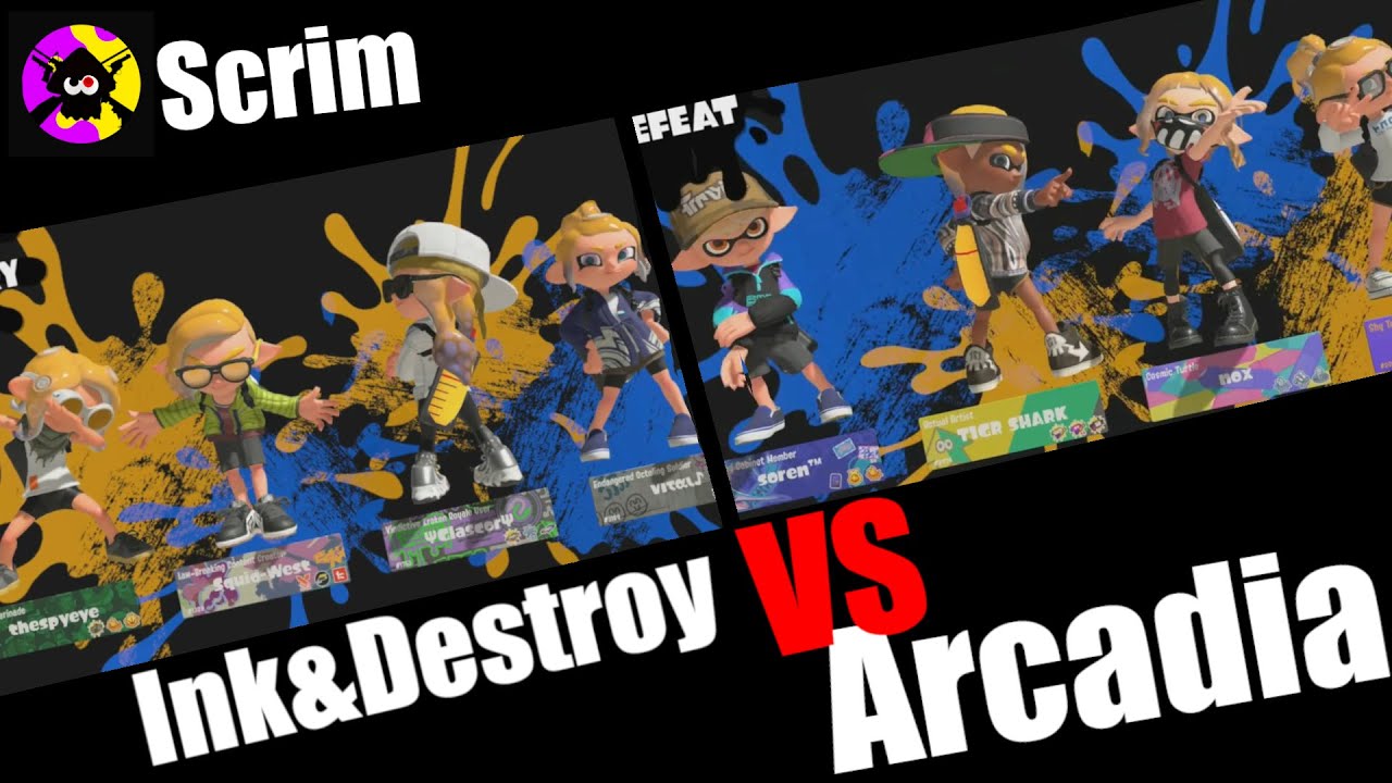 Ink & Destroy vs a team without a name | Scrim Overheads - YouTube