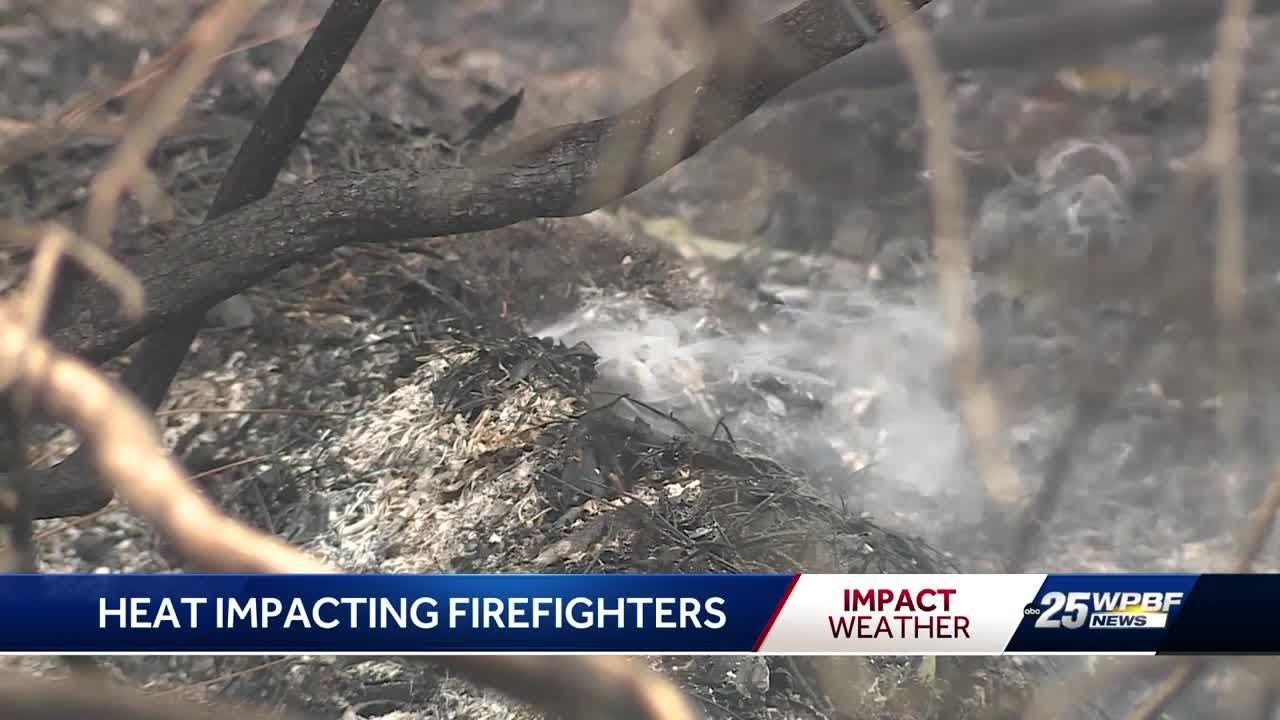 Hydration crucial for firefighters battling brush fires - YouTube