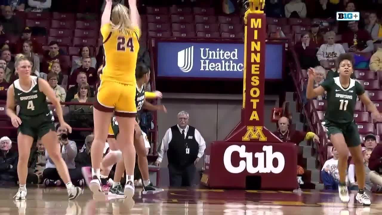 Mallory Heyer Higlights vs. Michigan St. | Minnesota Women's Basketball ...