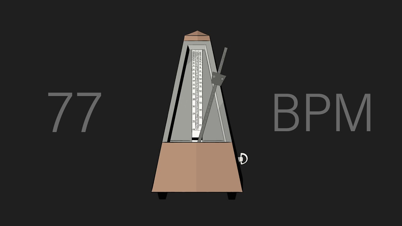 77 BPM Metronome - YouTube