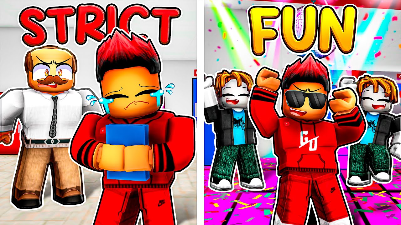 STRICT VS FUN SCHOOL! [Brookhaven 🏡RP] (Roblox Malaysia) - YouTube