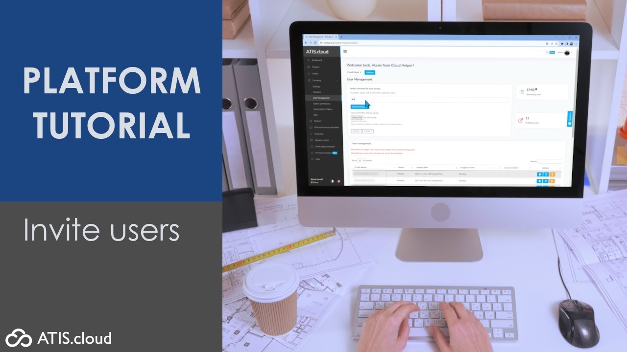 Invite users to your ATIS.cloud group - YouTube