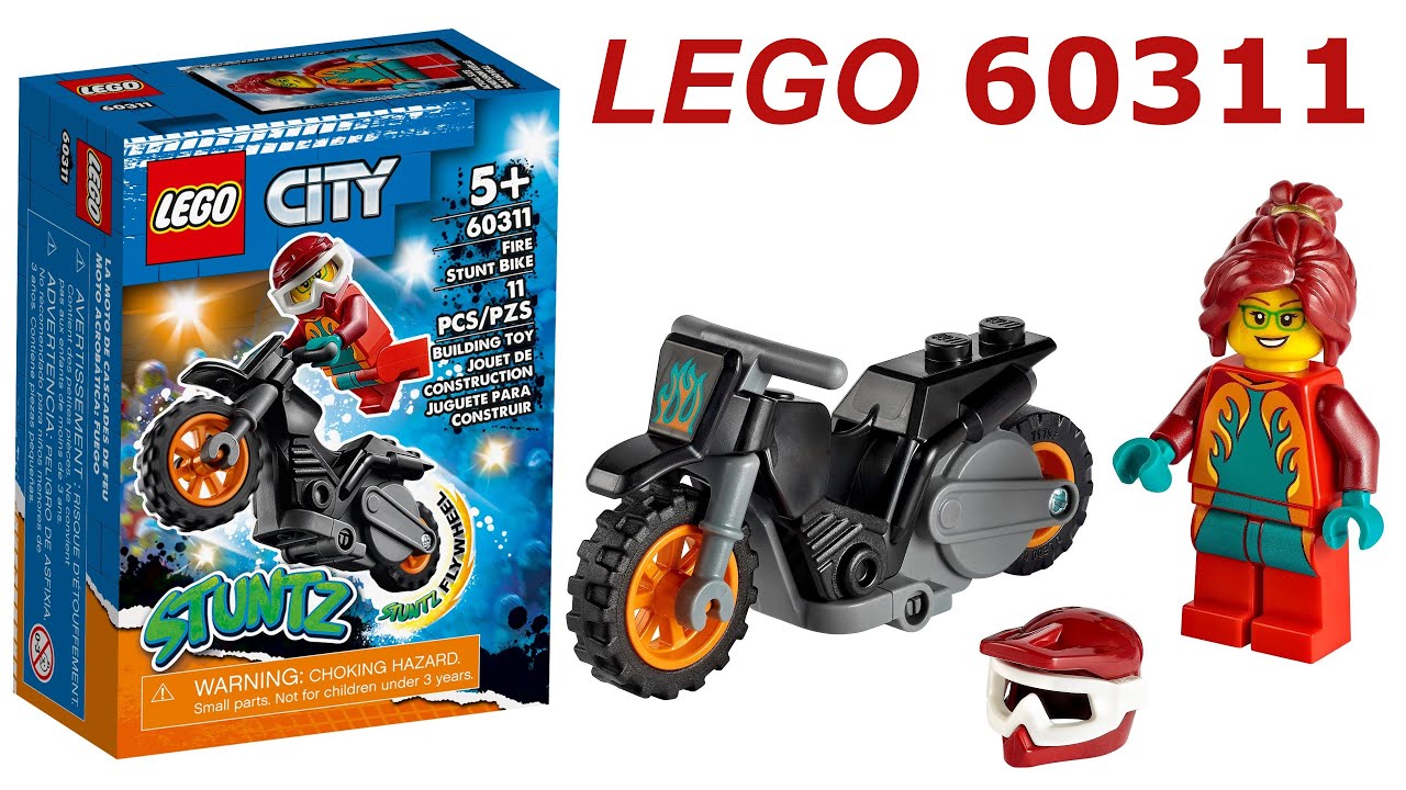 LEGO City Stuntz 60311 Fire Stunt Bike Unpacking, Opens, review and ...