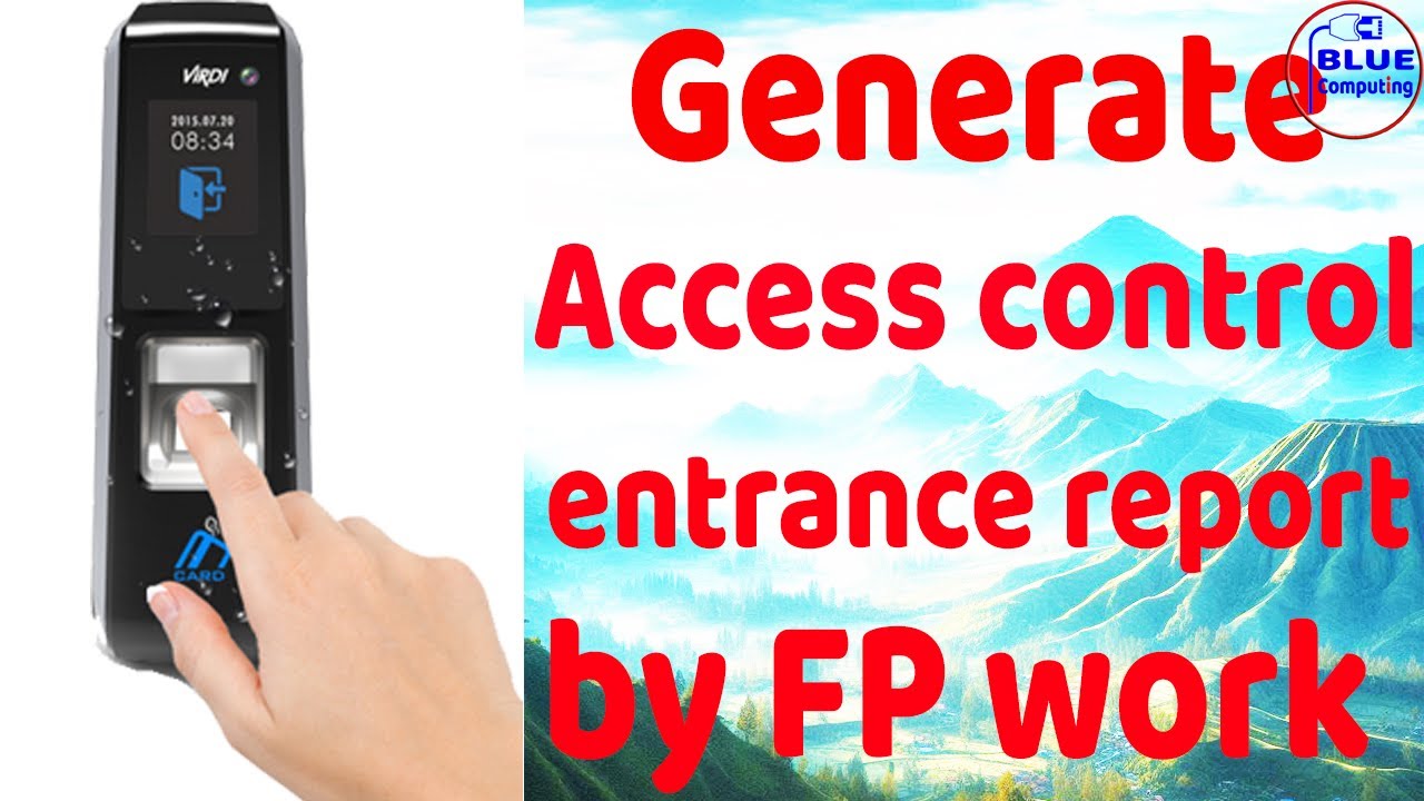 Generate access control entrance report by FP work #technology #service ...