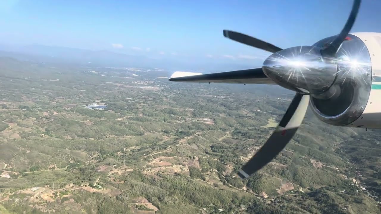 !Stunning Landing! AC90 SVCS (wing View) - YouTube