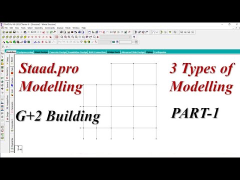 Staad.pro modelling | How to model in Staad.pro | Types of modelling in ...