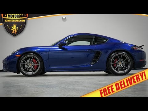 2023 PORSCHE 718 CAYMAN S RARE GENTIAN BLUE 3K MILES FREE ENCLOSED ...