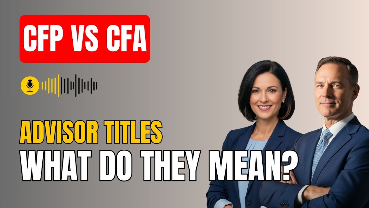 CFP vs CFA vs ChFC: Financial Advisor Credentials Explained - YouTube