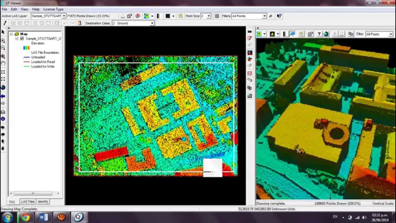 Visualización de datos LIDAR usando LP360 - YouTube