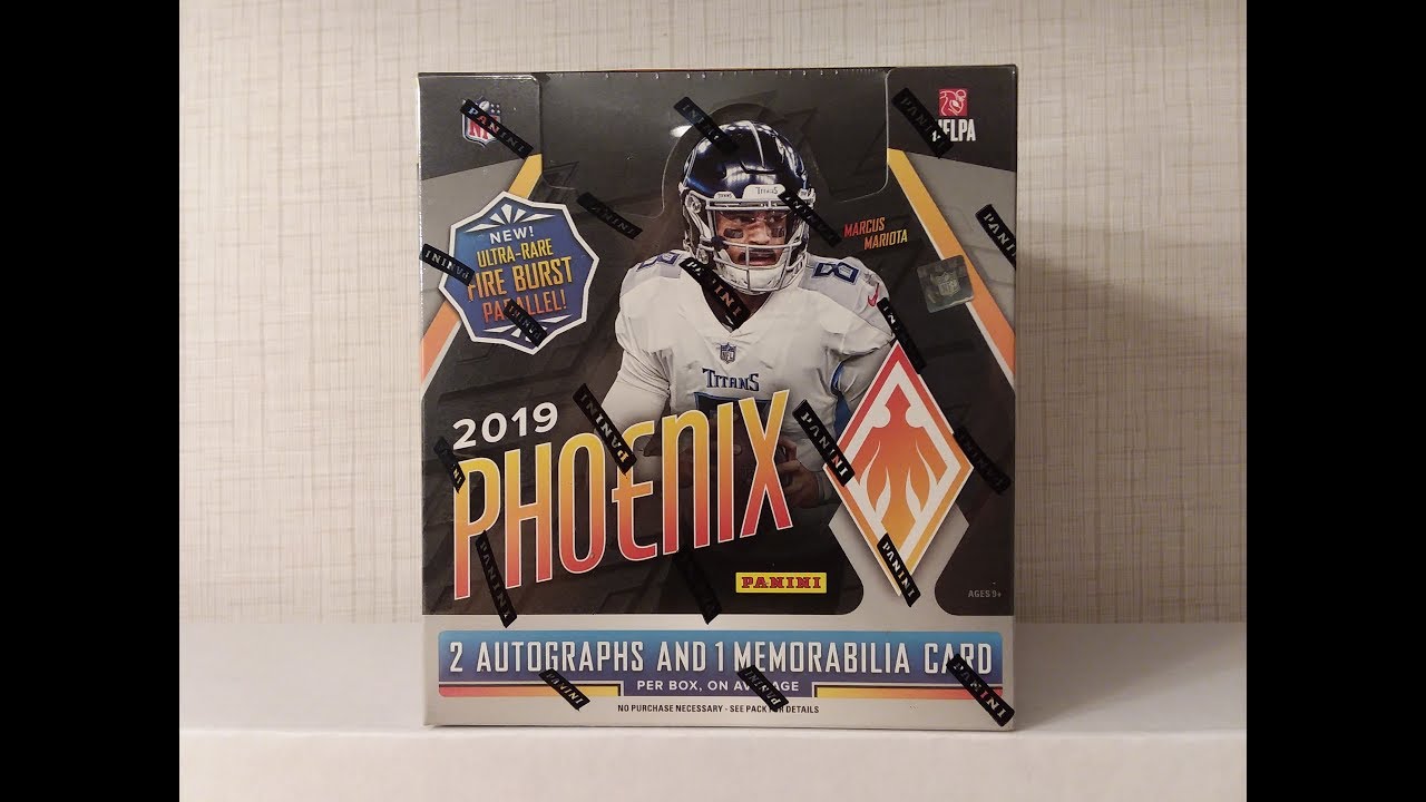 2019 Panini Phoenix Football Hobby Box - Glove, Relics, Autos ...