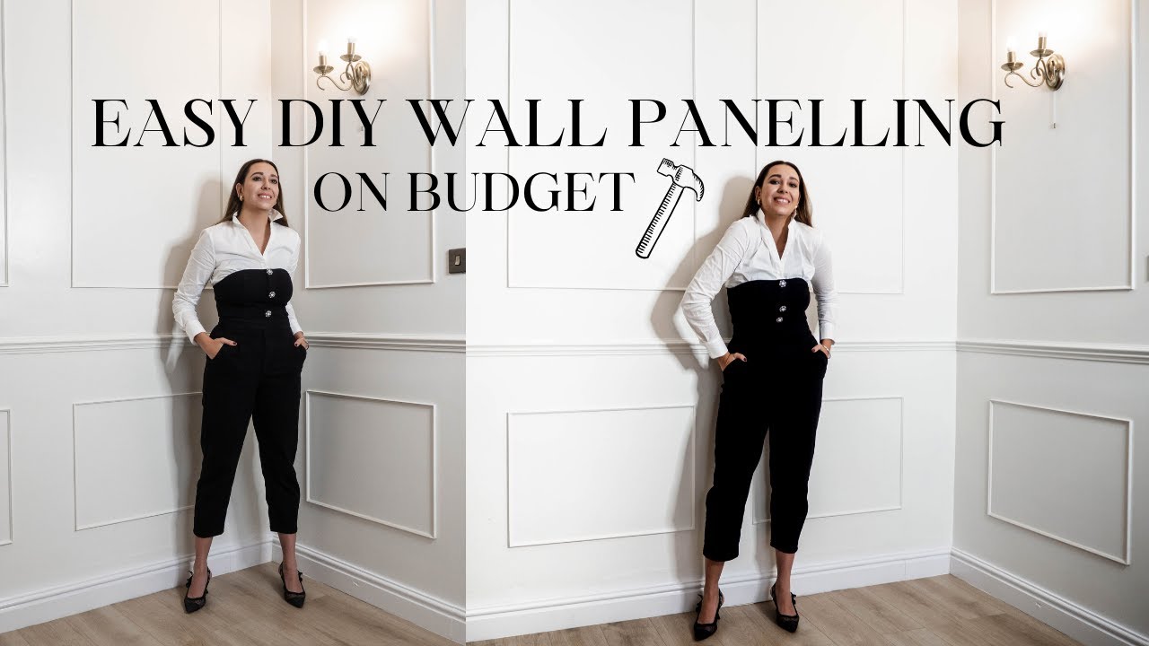 HOW TO GUIDE - EASY DIY WALL PANELLING | LIVING ROOM MAKEOVER ...