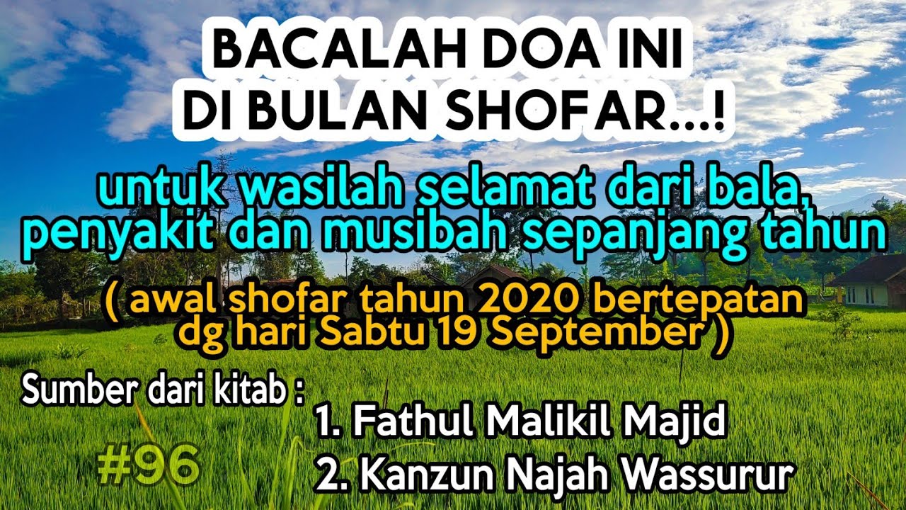 #96 DO'A BULAN SHAFAR & PENJELASANNYA - YouTube