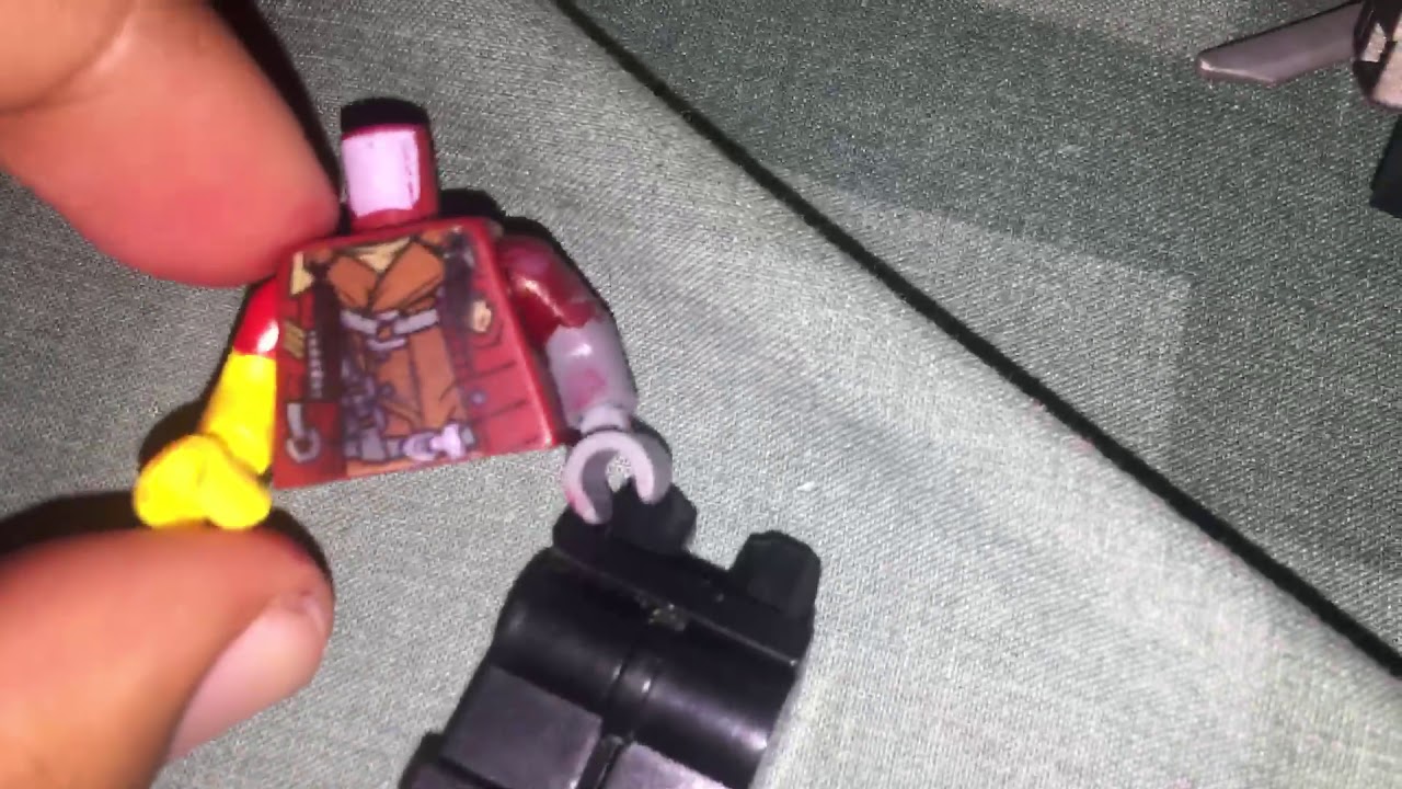 How to make a LEGO custom cable and Deadpool - YouTube