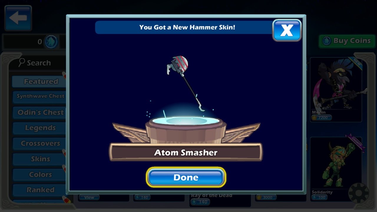 Brawlhalla New Atom Smasher Hammer Skin - YouTube