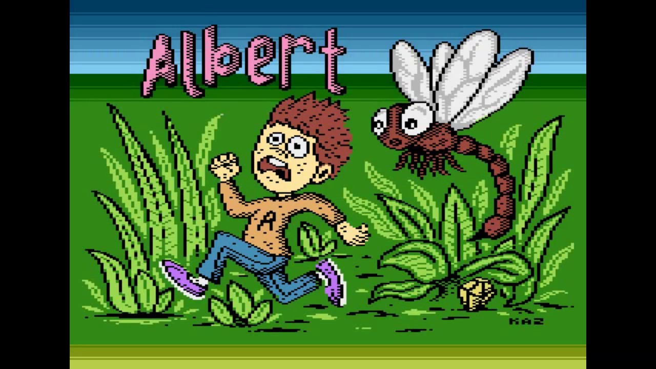 New game "Albert" for Atari 8bit - YouTube