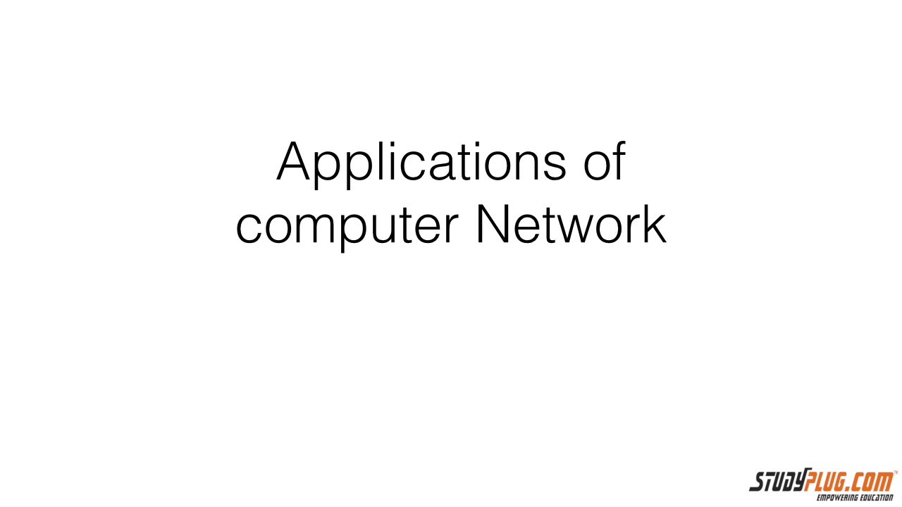 Application Of Computer Network - YouTube