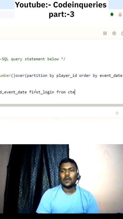 Gameplay Analysis 1 Leetcode Sql Questions Sql Coding Leetcode Yt Ytshorts Youtubeshorts