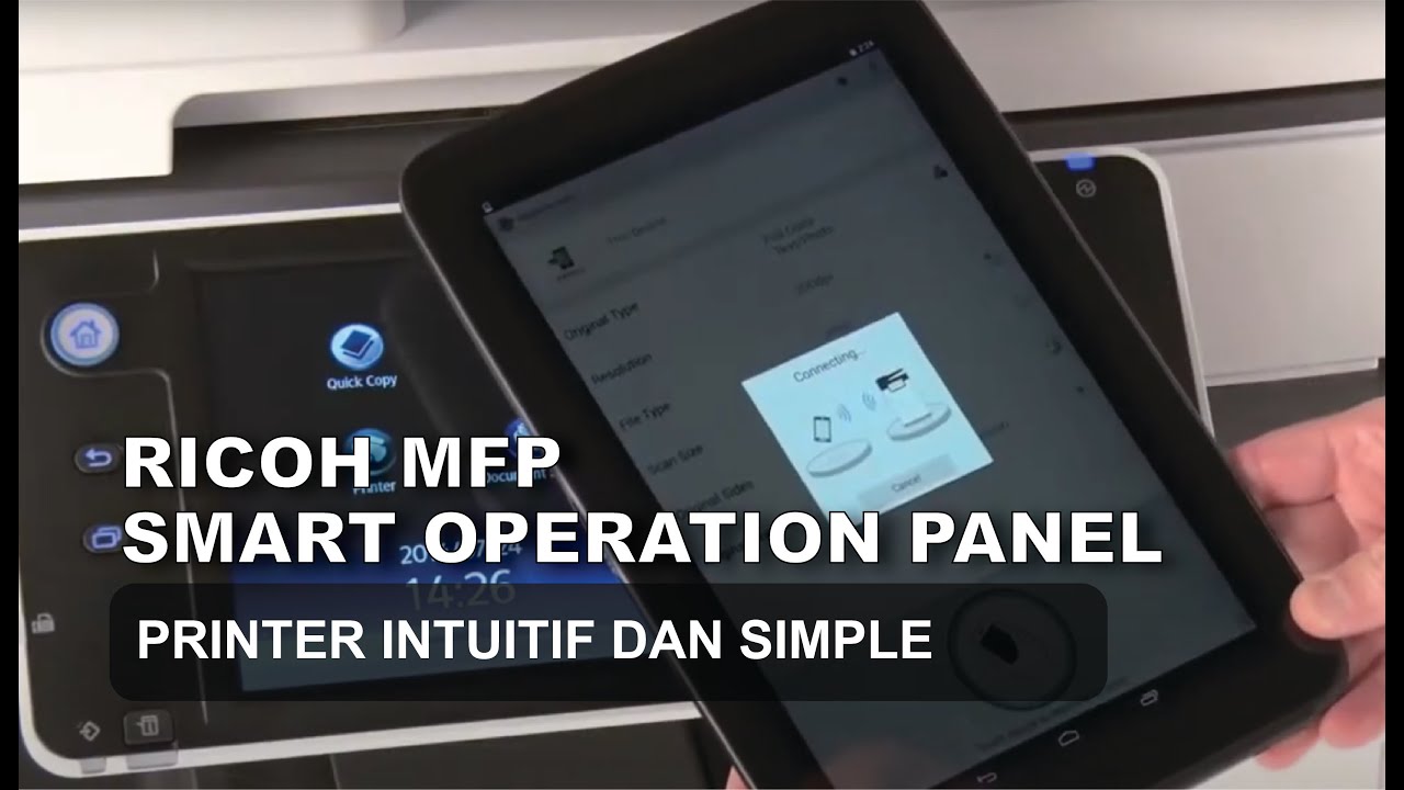 MFP Smart Operational Panel - YouTube