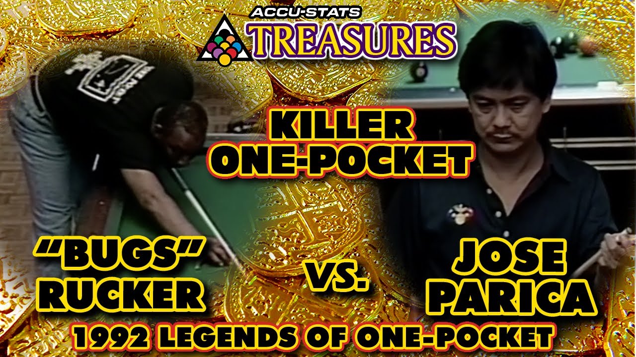 "BUGS" RUCKER vs JOSE PARICA - 1992 Legends of One Pocket - YouTube