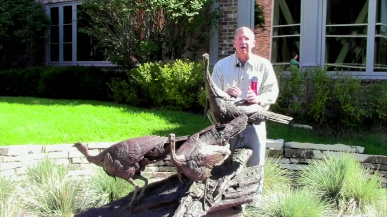 Sculptor Walter Matia discusses "Three Wild Turkeys" at the Woodson Art ...