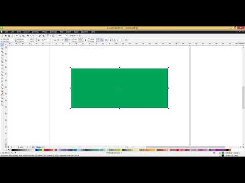 How to Open Coreldraw, fill the color in rectangle shape and make text ...
