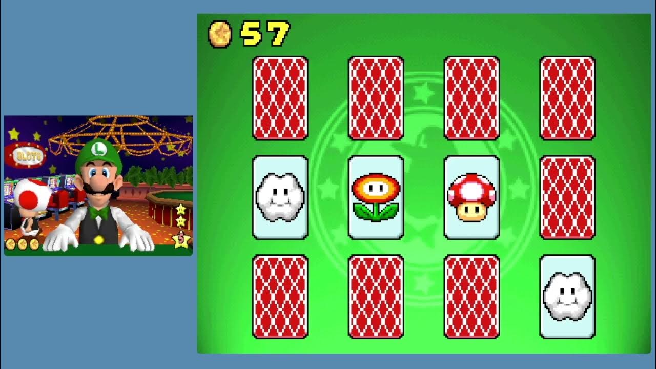 Luigi's Casino: Memory Match (New Super Mario Bros.) - YouTube