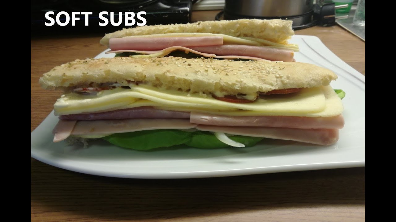 HOW TO MAKE SOFT SUBS AT HOME. Ham, Cheese, Pepperoni. Subway bread ...