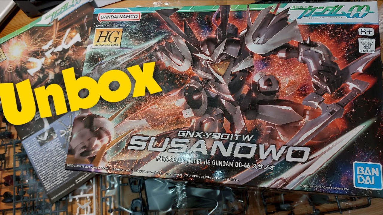 Susanowo HG1/144 - Gundam00 [Unbox] #bandai #gunpla - YouTube