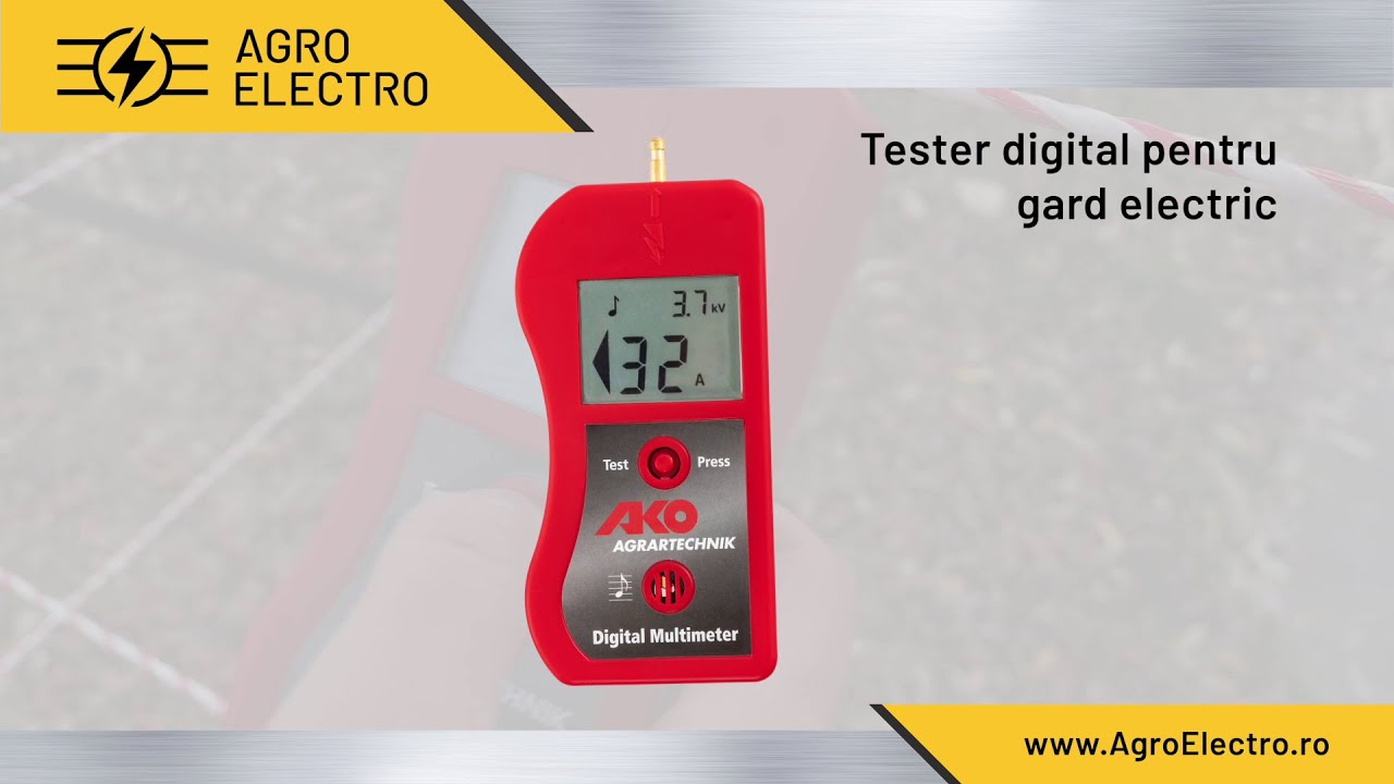 Tester digital pentru gard electric, fără fir, cu sunet - YouTube