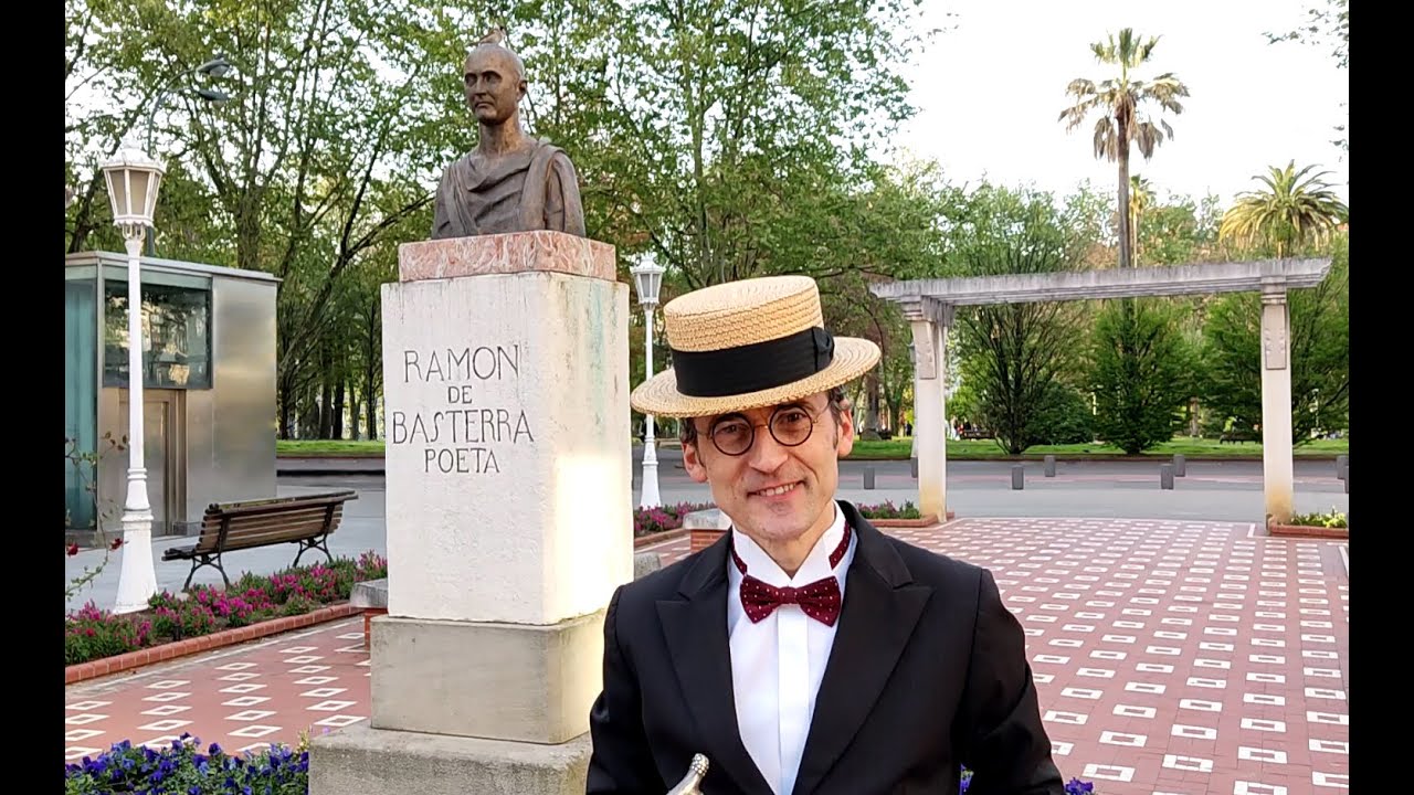 FERNANDO BOTANZ MUESTRA EL BUSTO DEDICADO AL POETA RAMÓN DE BASTERRA EN ...