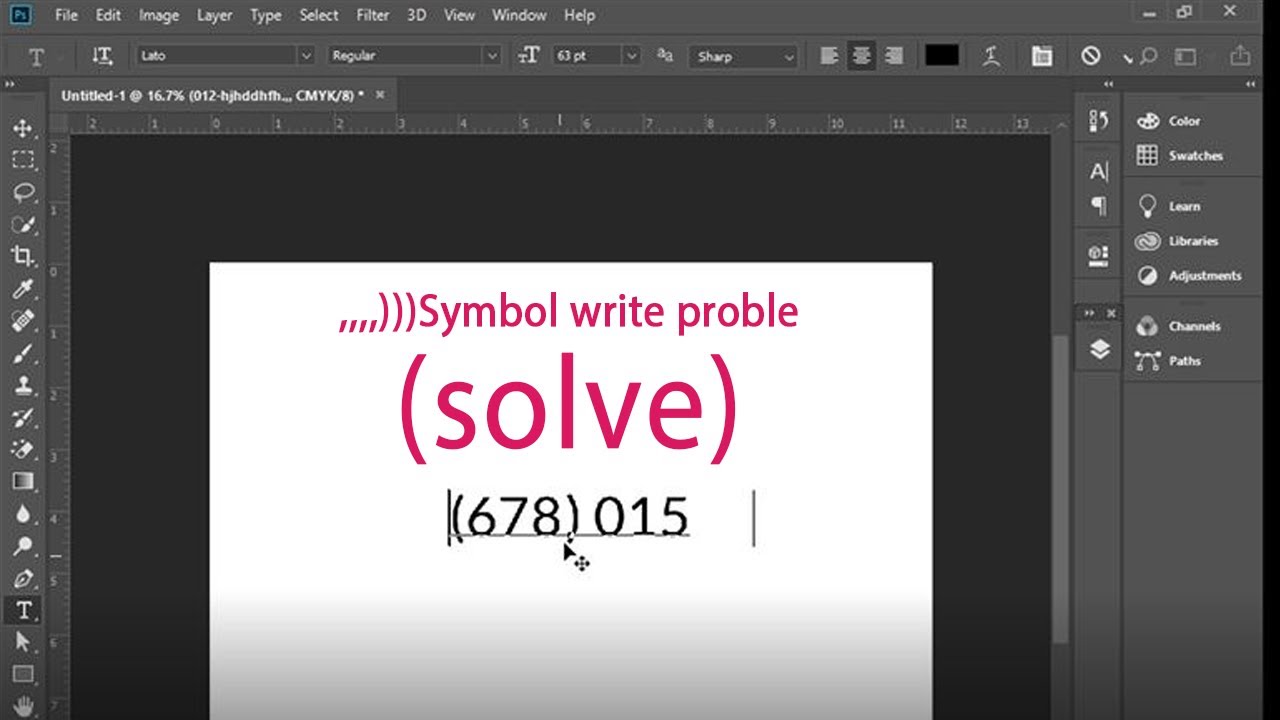 text write problem solve in photoshop I Photoshop Typing/Cursor right ...