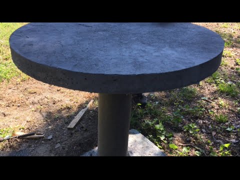 Como haceruna mesa redonda  de concreto parte 2  concrete table Hazlo tu mismo