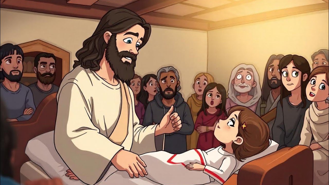 Jesus Restores a Girl to Life | Bible Story | Jesus Story | Jesus with ...