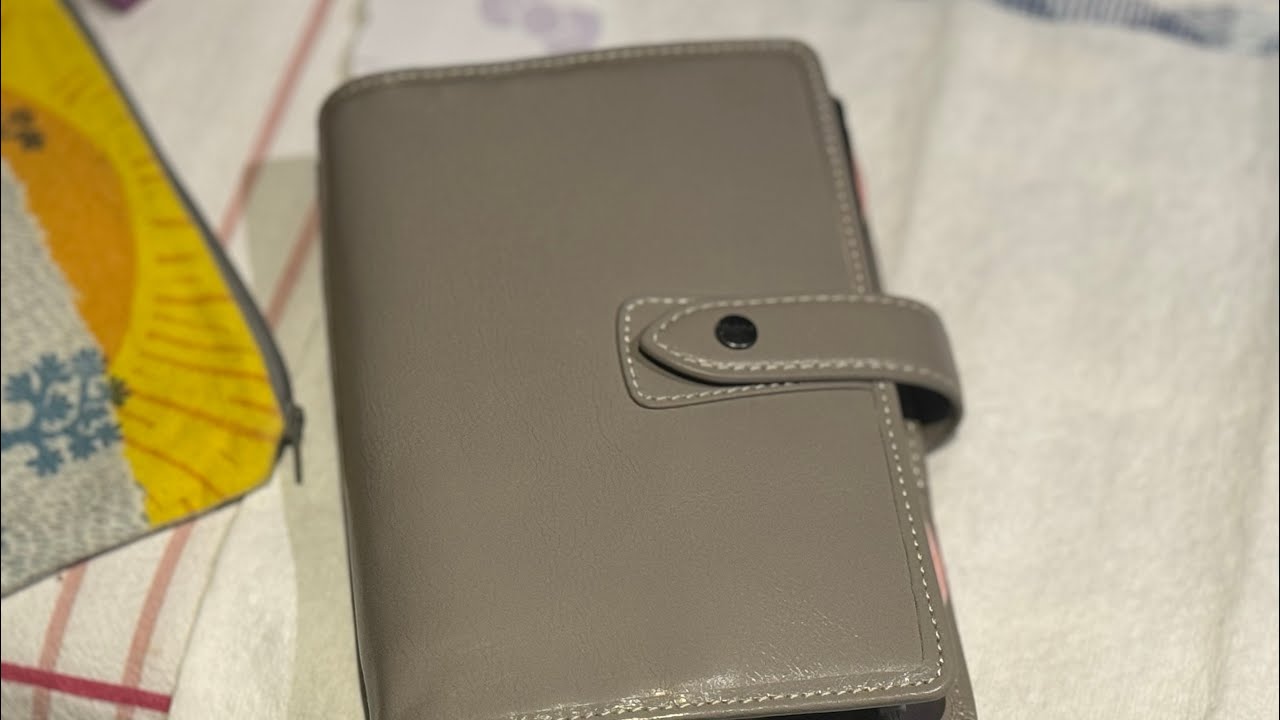 Filofax Personal Malden Stone April 2024 Setup - YouTube