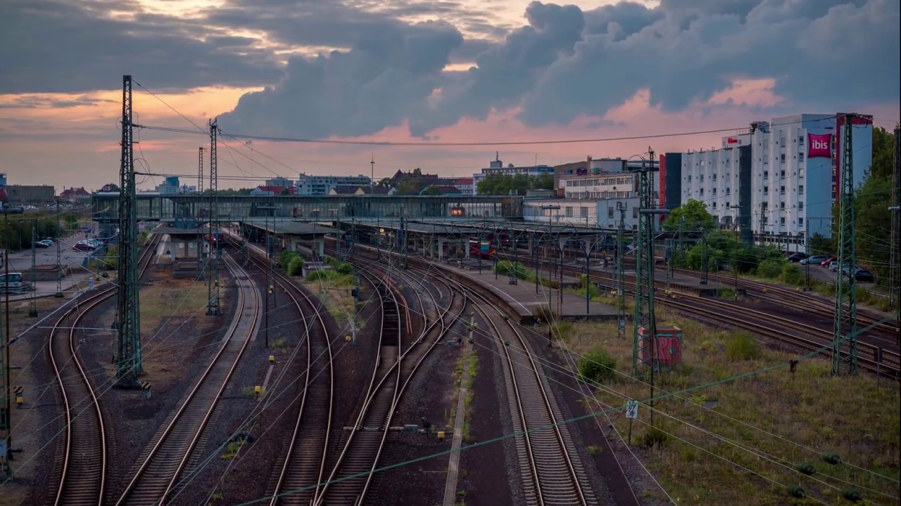 Heidelberg Trainstation, Day to night Timelapse - YouTube