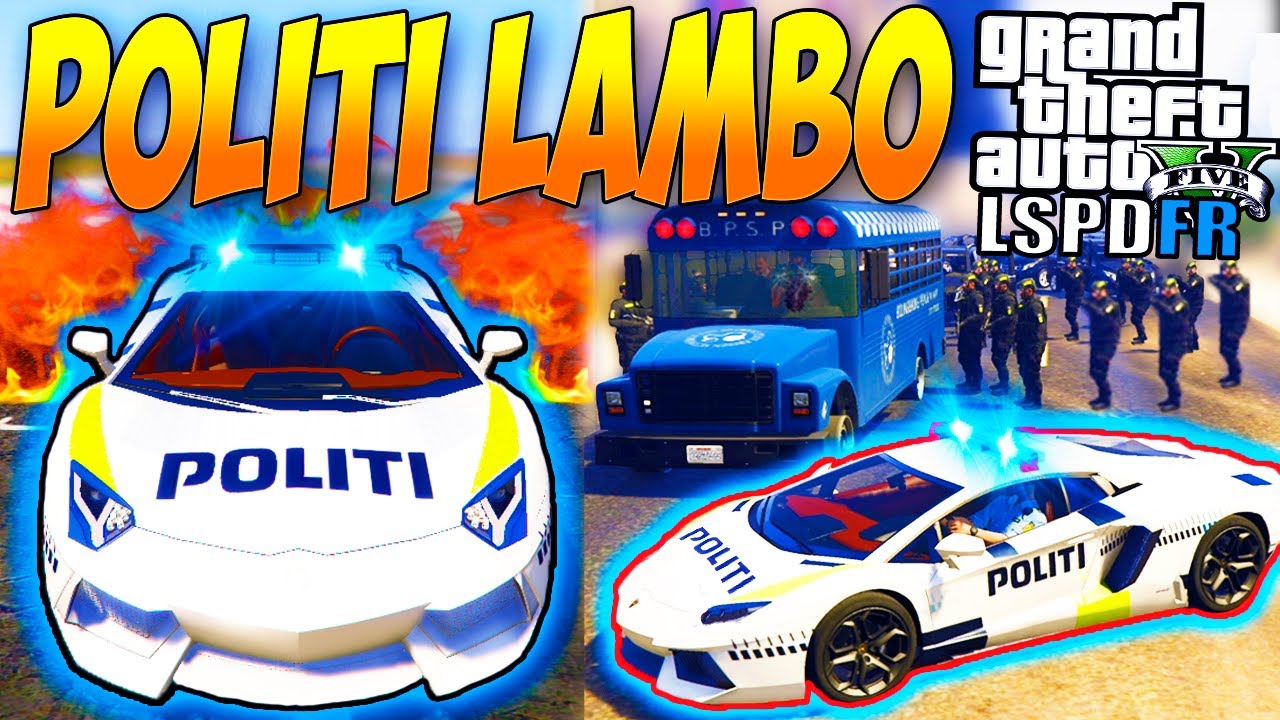 POLITI LAMBORGHINI I GTA 5 - SWAT AKTION - GTA V LSPD:FR - DANSK POLITI ...