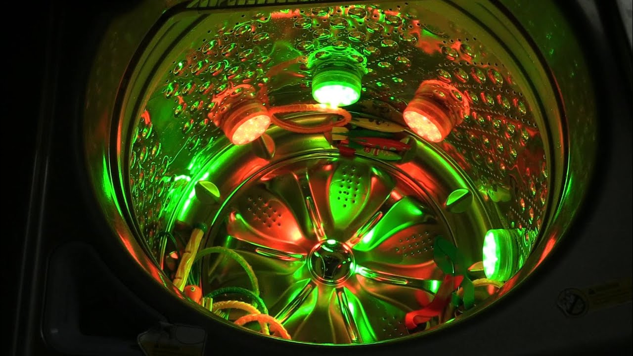 Super Fast Lights in the Washer - YouTube