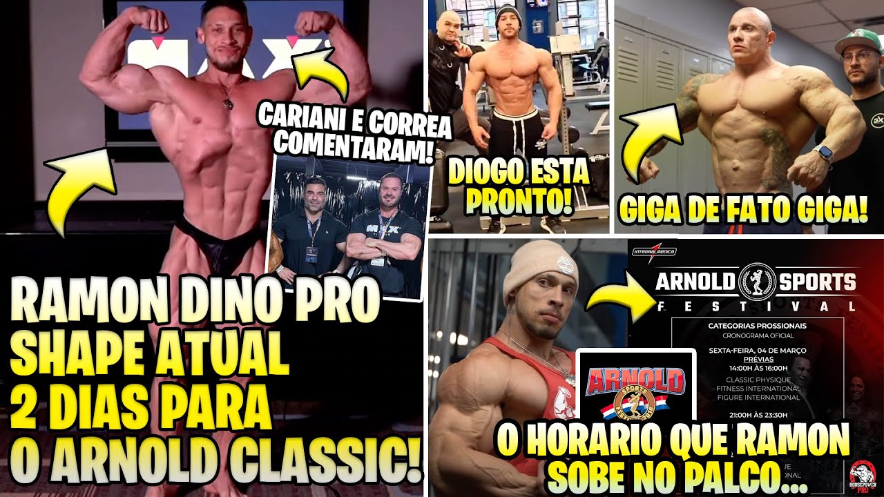 RAMON DINO PRO MOSTRA SHAPE 2 DIAS DO SHOW! DIA E HORARIO QUE ...